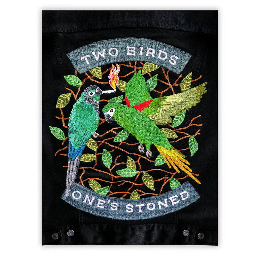 "TWO BIRDS, ONE'S STONED" POSTER – VICHCRAFT